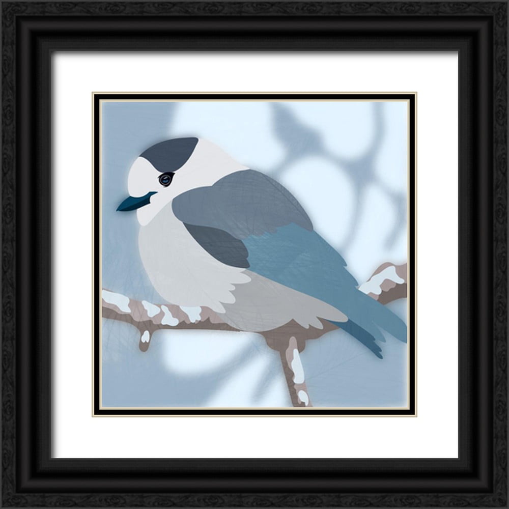 Prime, Marcus 12x12 Black Ornate Wood Framed with Double Matting Museum ...