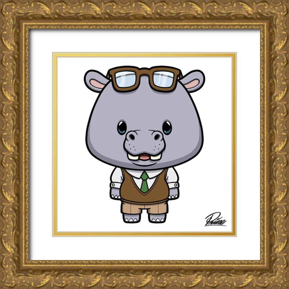Prime, Marcus 12x12 Gold Ornate Wood Framed with Double Matting Museum ...