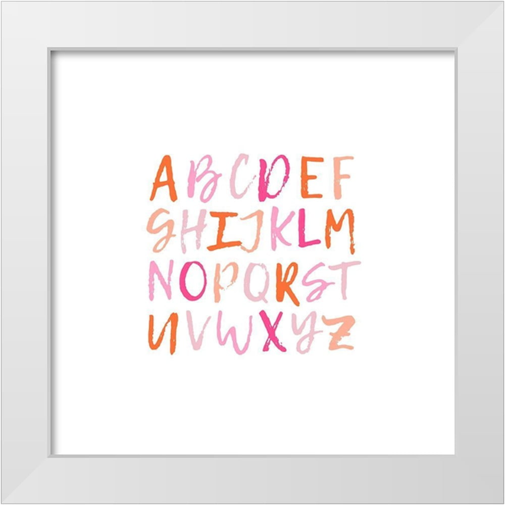 Prime, Marcus 12x12 White Modern Wood Framed Museum Art Print Titled - ABCD 3 - Walmart.com