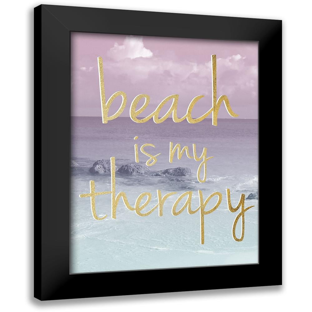 Prime, Marcus 12x14 Black Modern Framed Museum Art Print Titled - Beach Therapy - Walmart.com