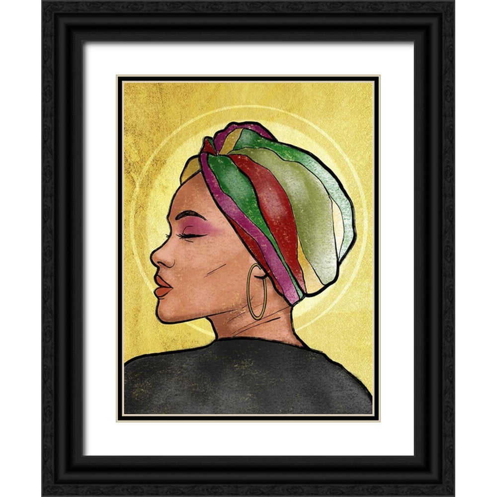 Prime, Marcus 12x14 Black Ornate Wood Framed with Double Matting Museum ...