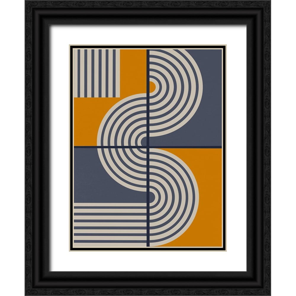 Prime, Marcus 12x14 Black Ornate Wood Framed with Double Matting Museum ...