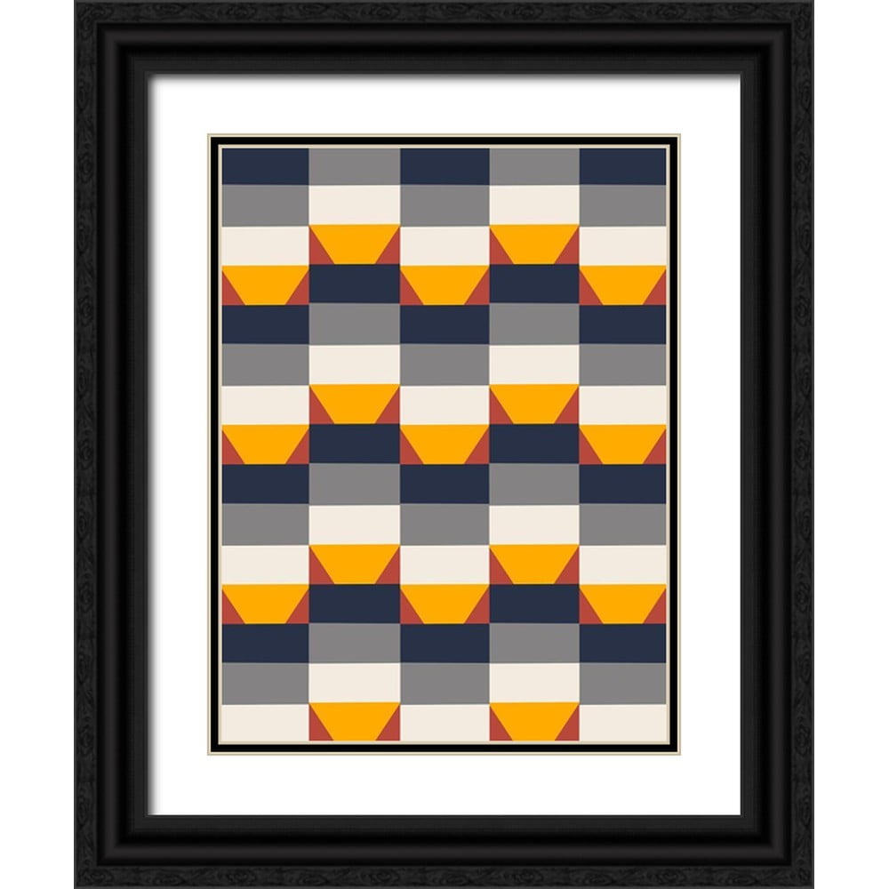 Prime, Marcus 12x14 Black Ornate Wood Framed with Double Matting Museum ...