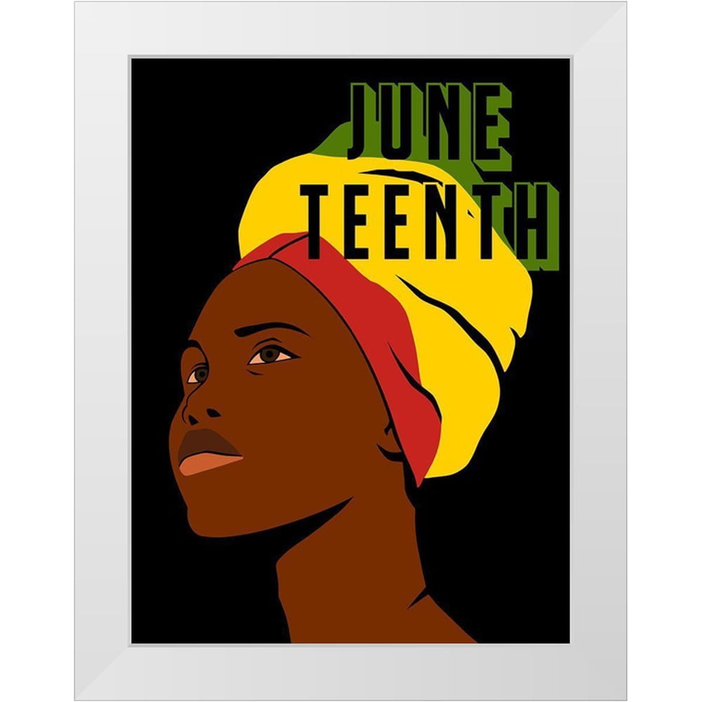 Prime, Marcus 12x14 White Modern Wood Framed Museum Art Print Titled - Juneteenth Beauty ...