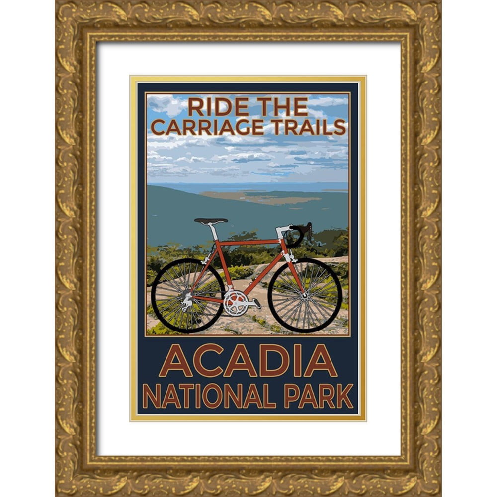 Prime, Marcus 13x18 Gold Ornate Wood Framed with Double Matting Museum Art Print Titled - Acadia ...