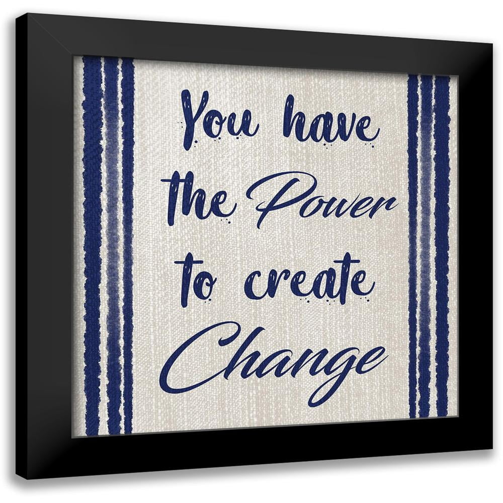 Prime, Marcus 15x15 Black Modern Framed Museum Art Print Titled - Power Of Change - Walmart.com