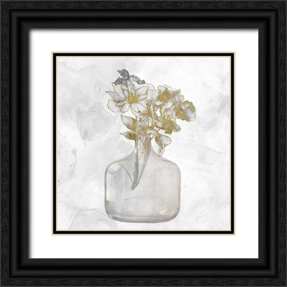 Prime, Marcus 15x15 Black Ornate Wood Framed with Double Matting Museum ...