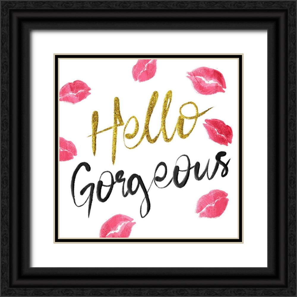 Prime, Marcus 15x15 Black Ornate Wood Framed with Double Matting Museum ...