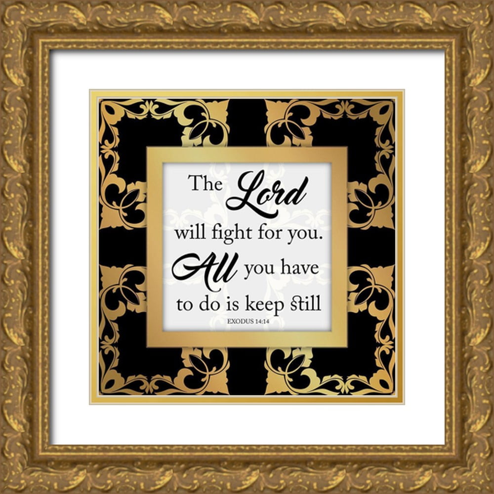 Prime, Marcus 15x15 Gold Ornate Wood Framed with Double Matting Museum Art Print Titled - Keep ...