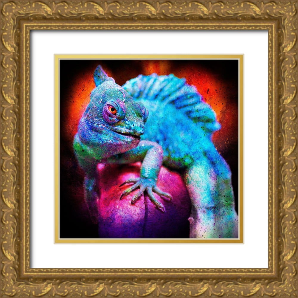 Prime, Marcus 15x15 Gold Ornate Wood Framed with Double Matting Museum ...