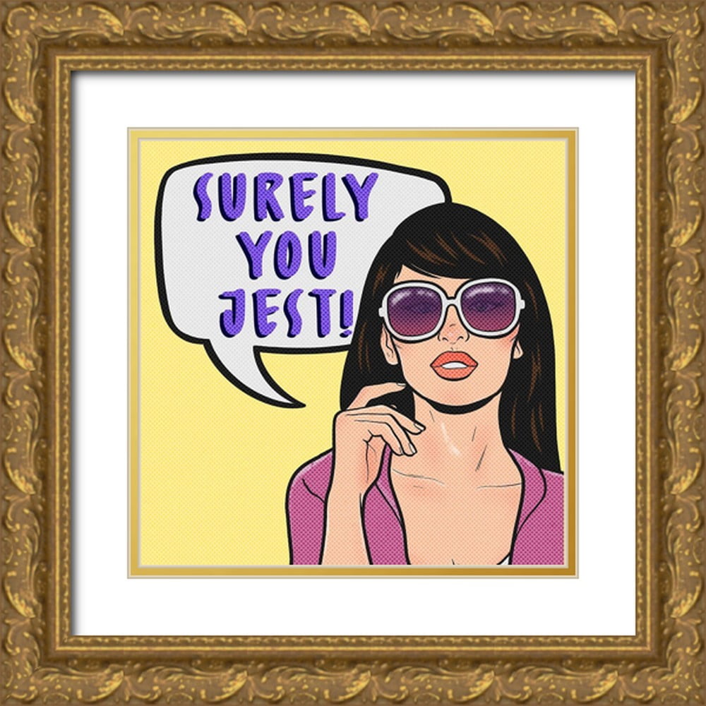 Prime, Marcus 15x15 Gold Ornate Wood Framed with Double Matting Museum ...