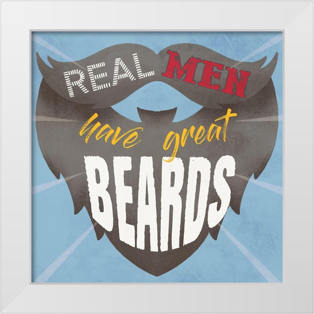 Prime, Marcus 15x15 White Modern Wood Framed Museum Art Print Titled - Real Beards 1 - Walmart.com
