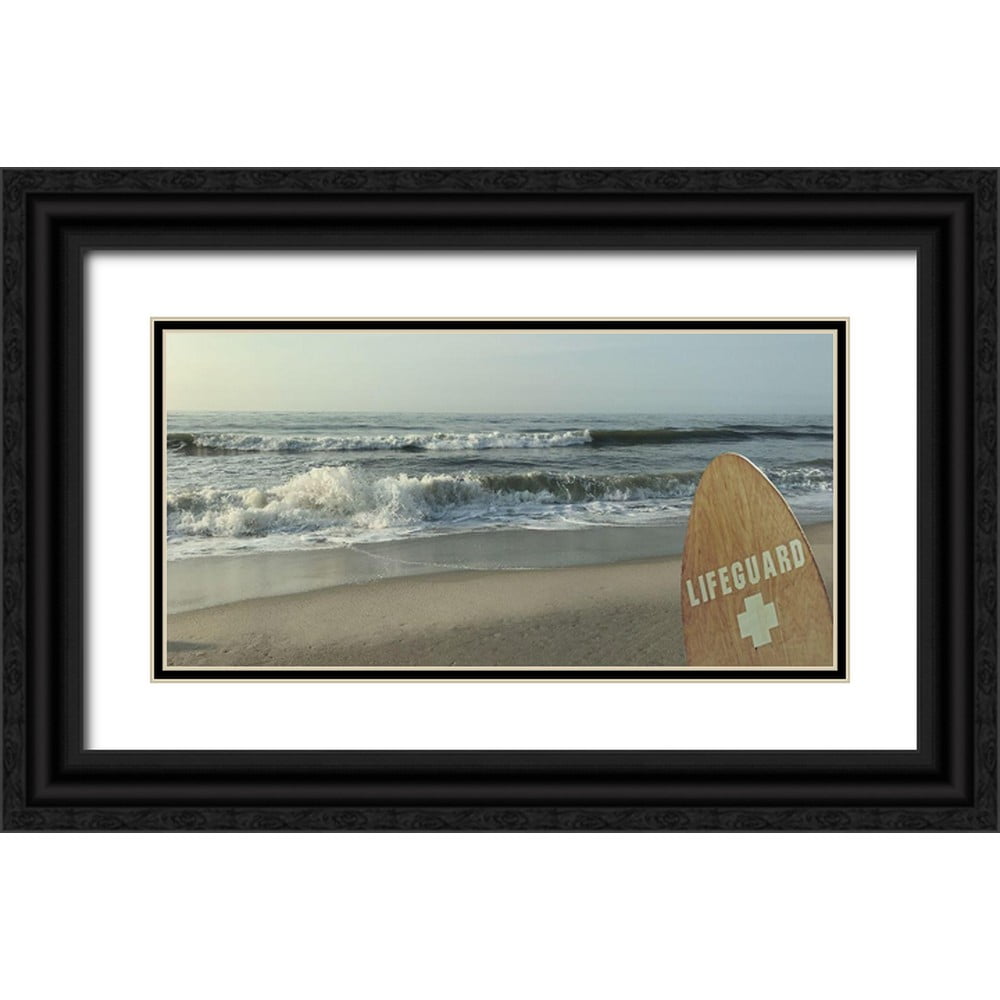 Prime, Marcus 18x11 Black Ornate Wood Framed with Double Matting Museum ...