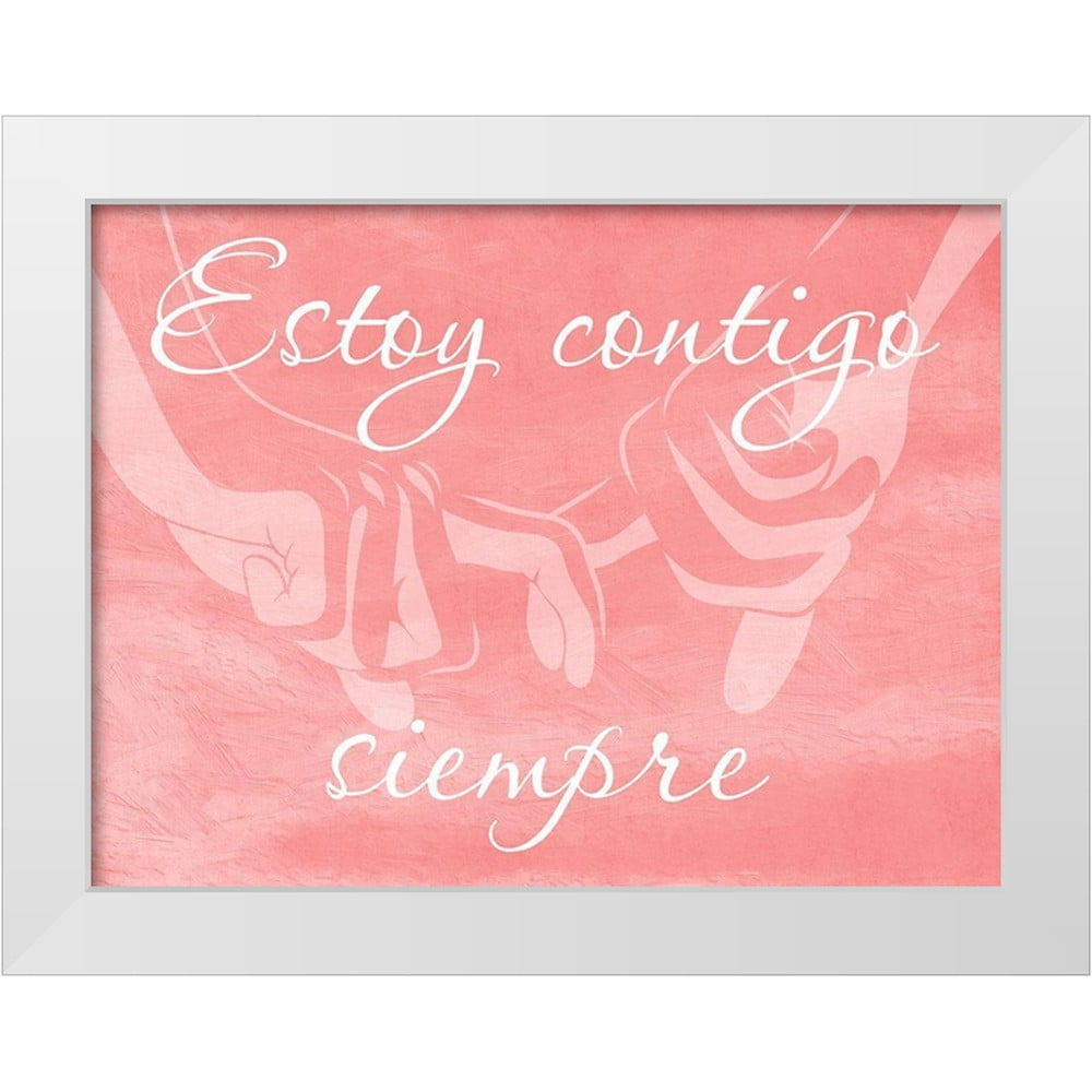 Prime, Marcus 18x15 White Modern Wood Framed Museum Art Print Titled - Siempre Contigo - Walmart.com