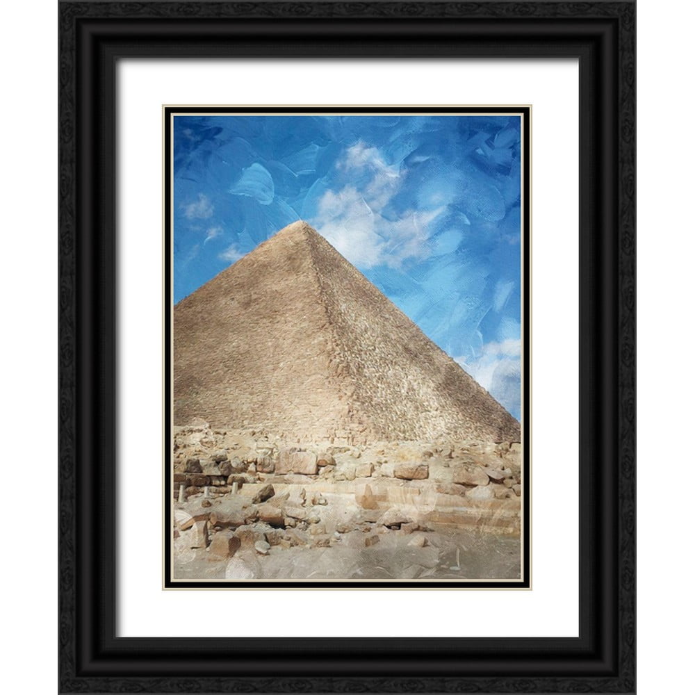 Prime, Marcus 19x24 Black Ornate Wood Framed with Double Matting Museum ...