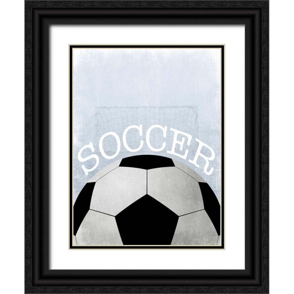 Prime, Marcus 19x24 Black Ornate Wood Framed with Double Matting Museum ...