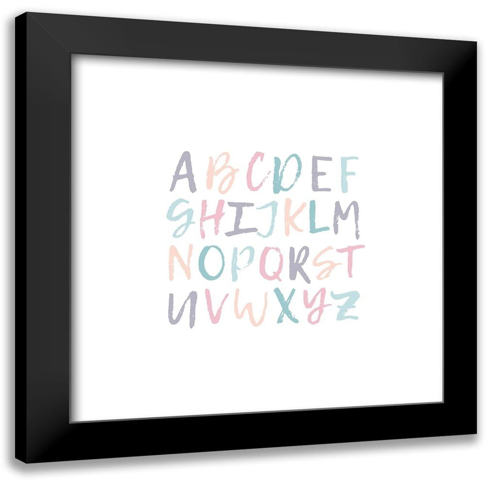 Prime, Marcus 20x20 Black Modern Framed Museum Art Print Titled - ABCD 2 - Walmart.com