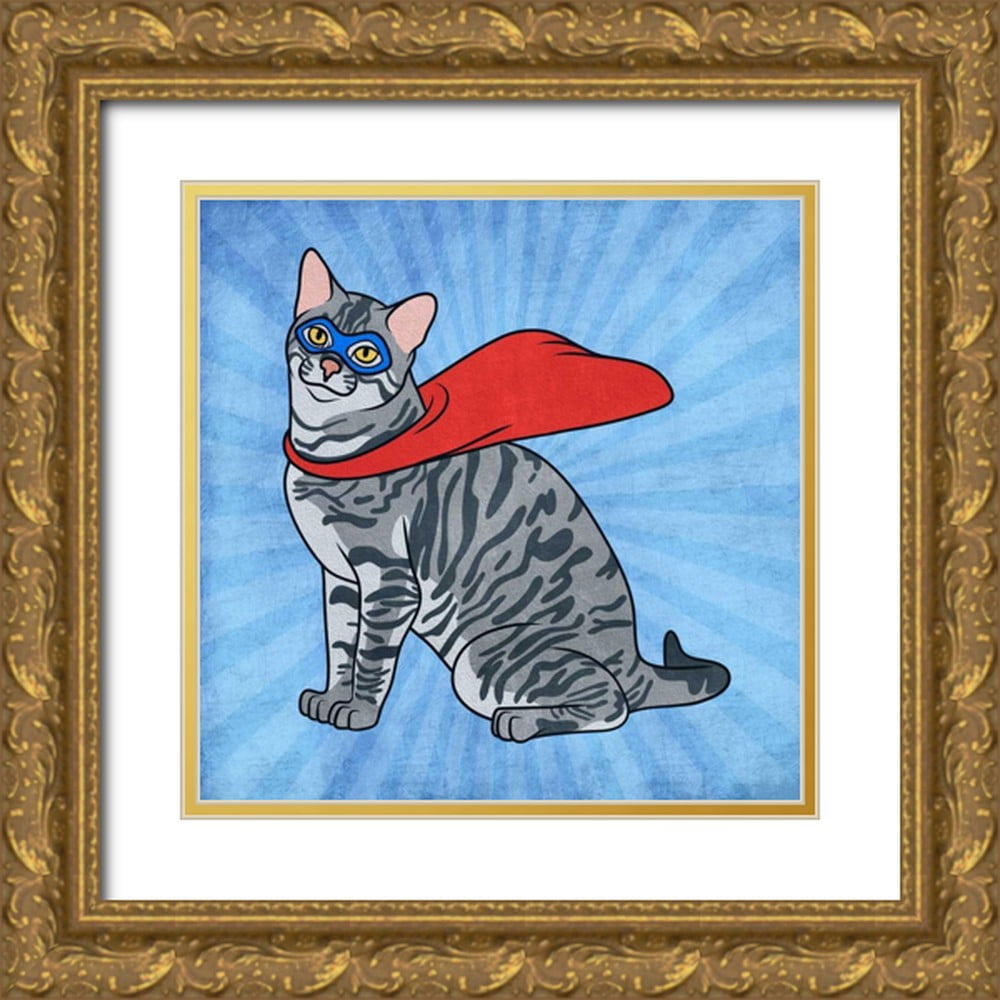 Prime, Marcus 20x20 Gold Ornate Wood Framed with Double Matting Museum ...