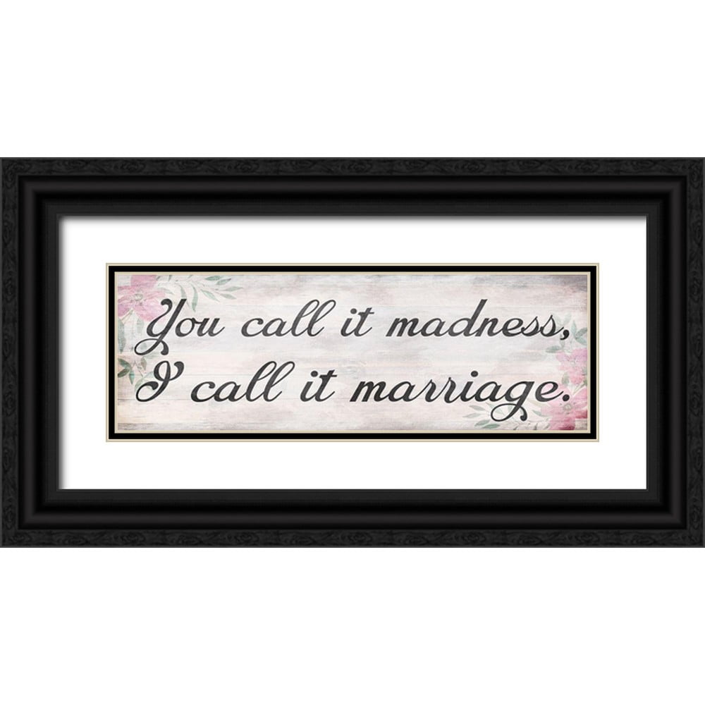 Prime, Marcus 24x11 Black Ornate Wood Framed with Double Matting Museum ...