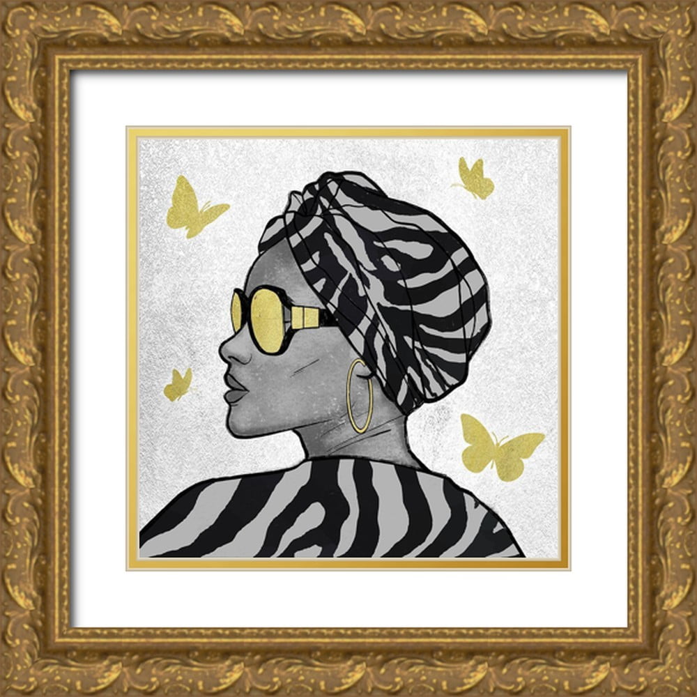 Prime, Marcus 26x26 Gold Ornate Wood Framed with Double Matting Museum ...