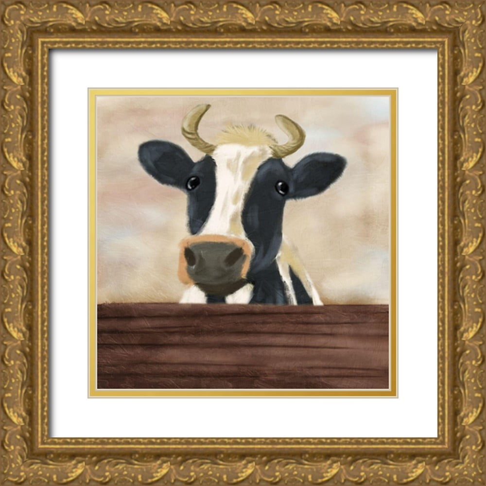 Prime, Marcus 26x26 Gold Ornate Wood Framed with Double Matting Museum ...