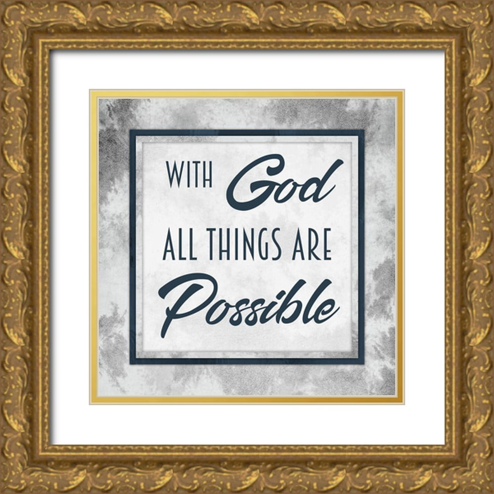 Prime, Marcus 26x26 Gold Ornate Wood Framed with Double Matting Museum ...