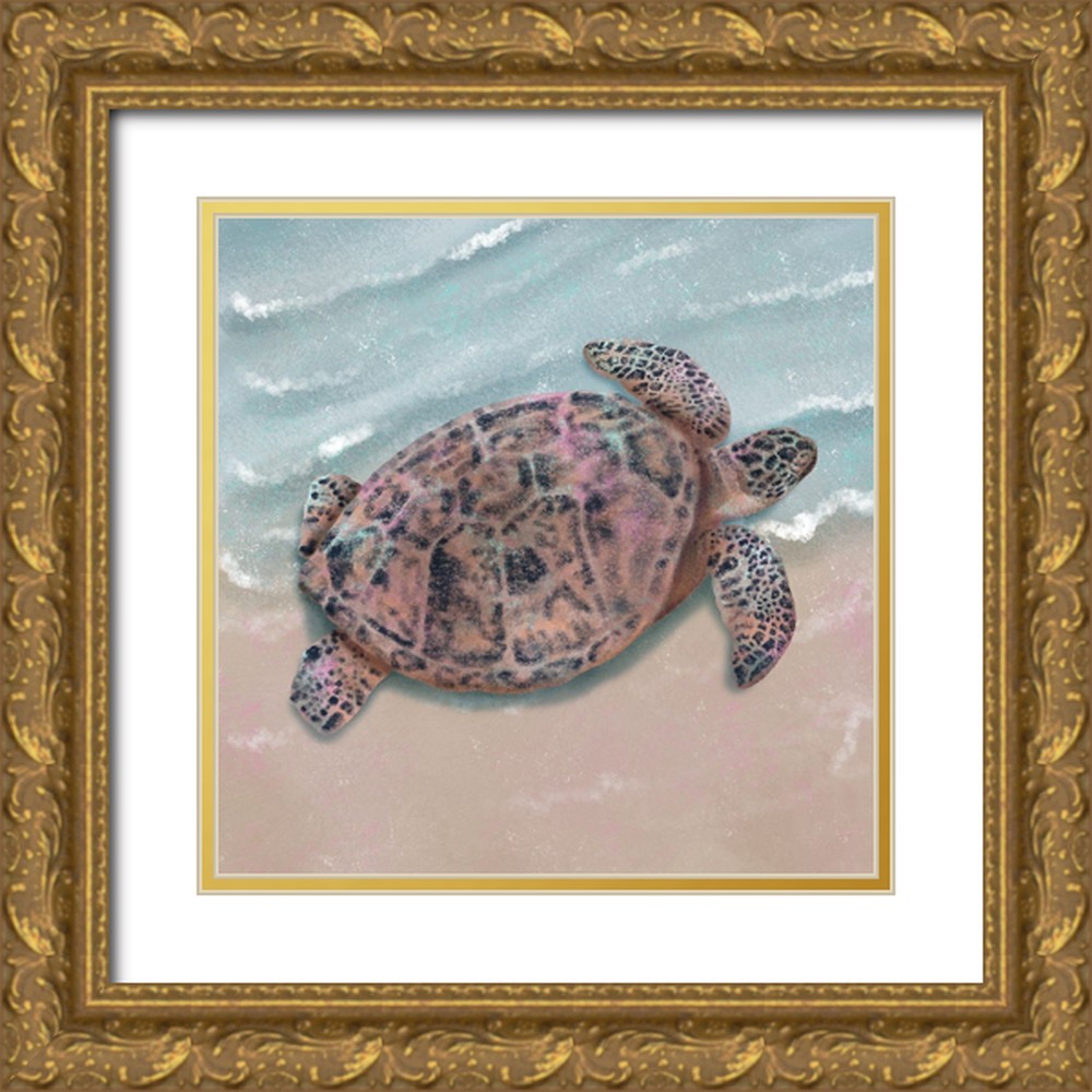 Prime, Marcus 26x26 Gold Ornate Wood Framed with Double Matting Museum ...