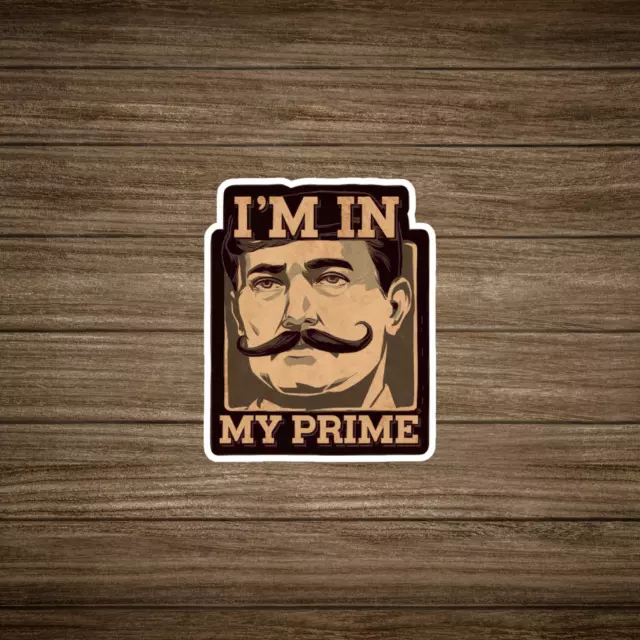 I'M In My Prime Nikola Tesla Portrait Vinyl Sticker Decal - Inventor ...