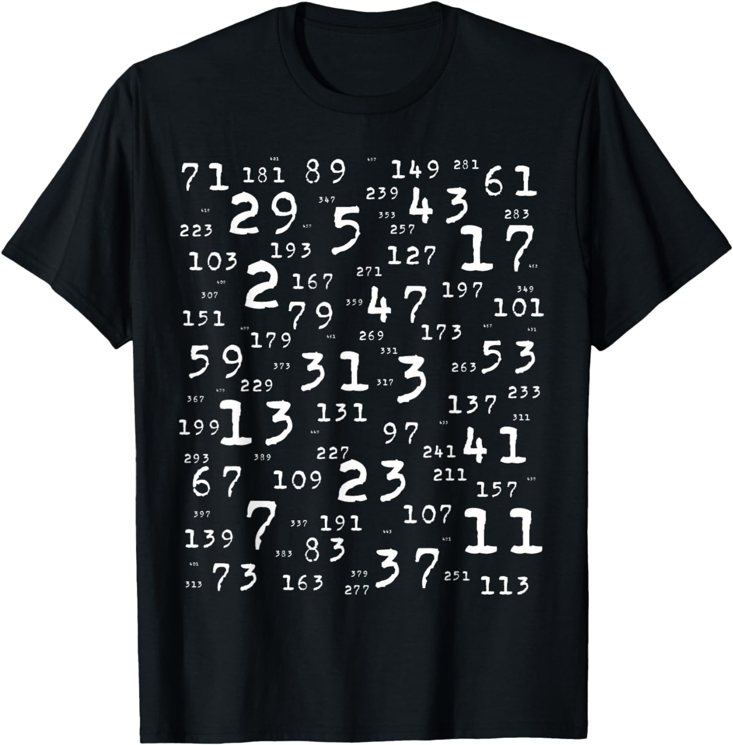 Prime Numbers Teacher Nerd Geek Science Student Logic Maths T-Shirt ...