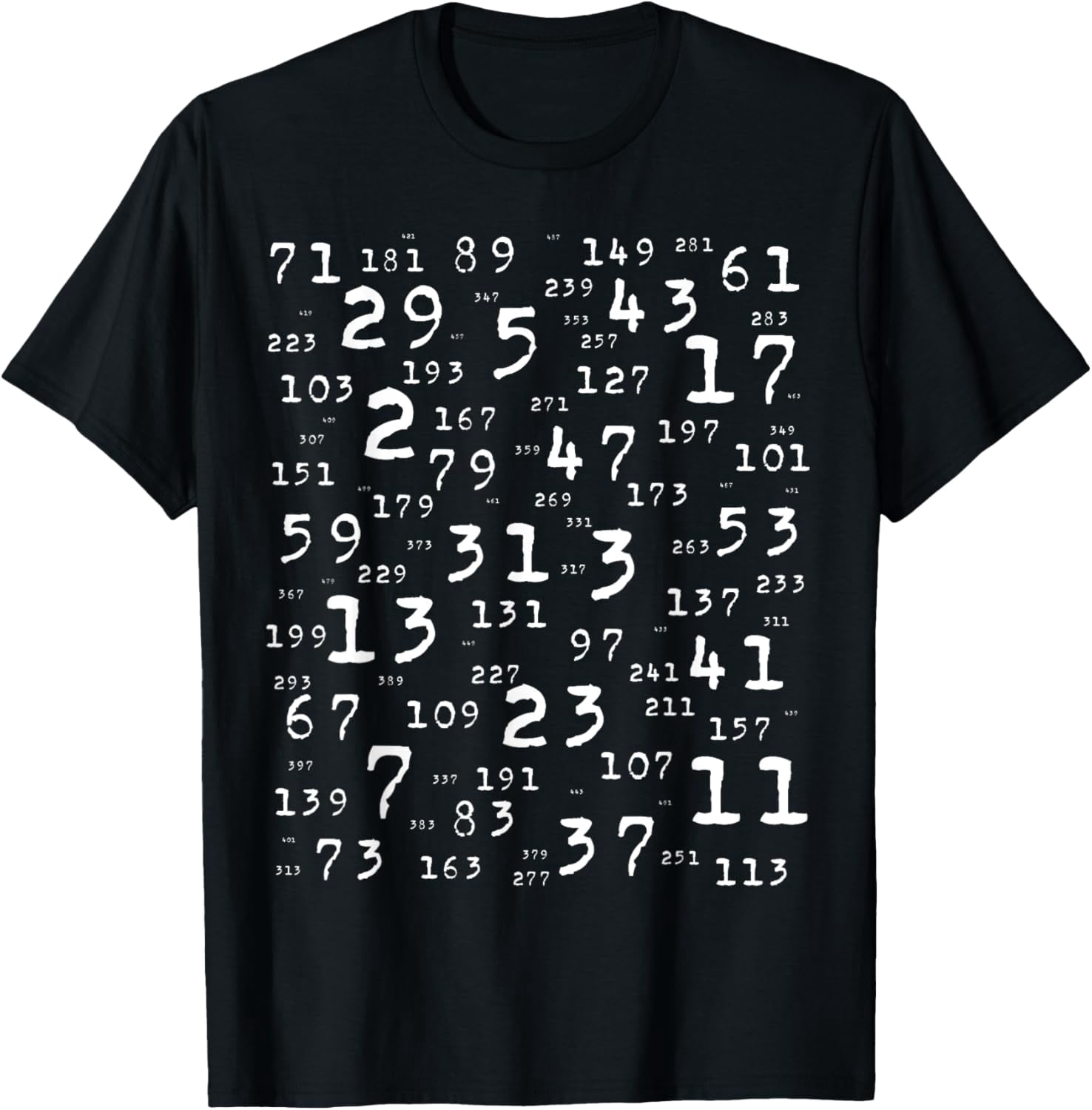 Prime Numbers Teacher Nerd Geek Science Student Logic Maths T-Shirt ...