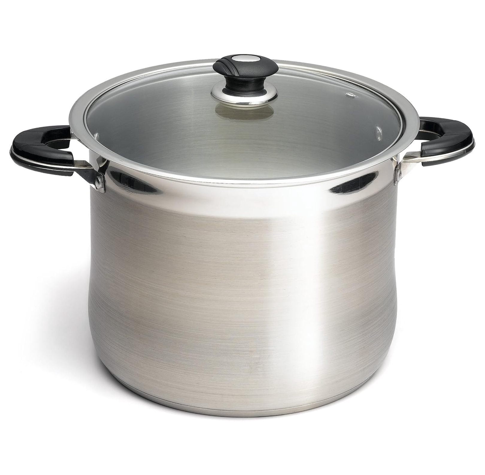 Prime Pacific 18/10 Stainless Steel 20 Quart Stock Pot With Glass Lid ...