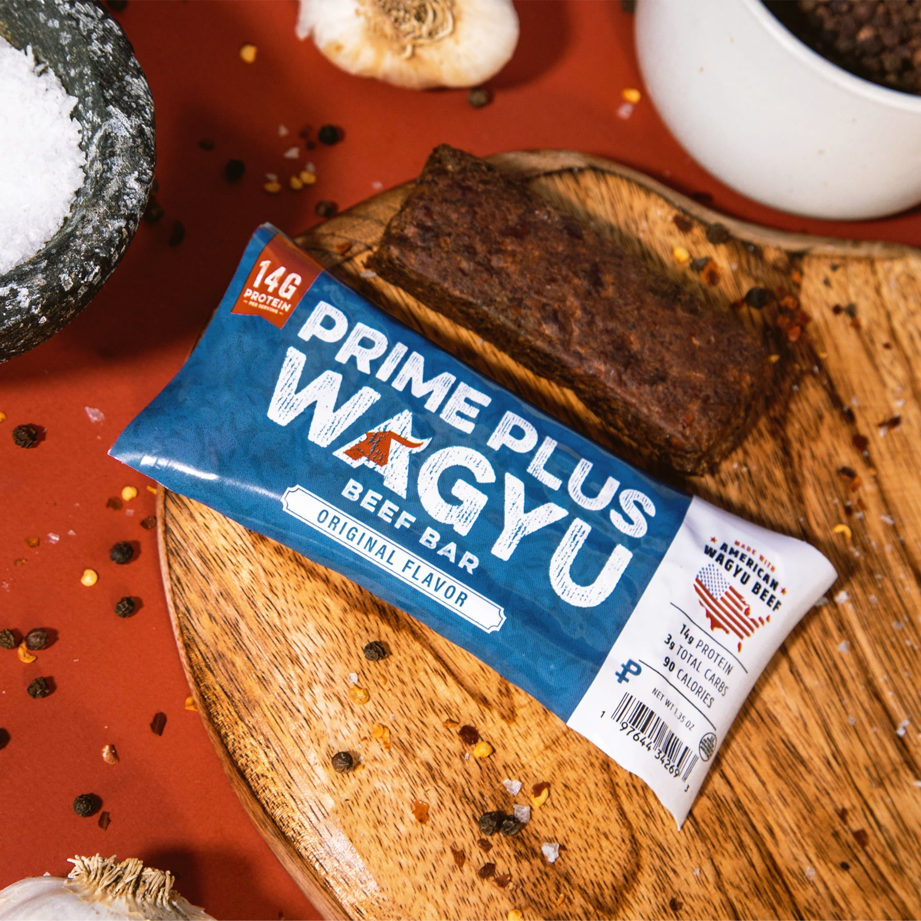 Prime Plus Original Wagyu Beef Bars, High Protein, Nutritious Snack ...