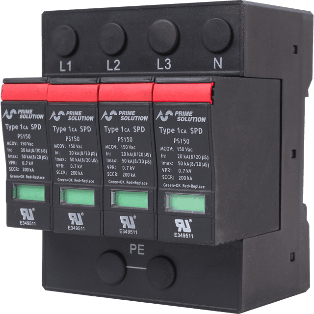 Prime Power Solutions PS150/4P-S DIN Rail Surge Protective Device ...
