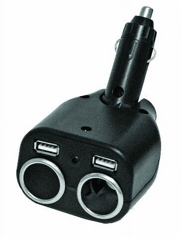 Prime Products 08-5048 12V Adapter with Dual Outlets & USB Ports ...