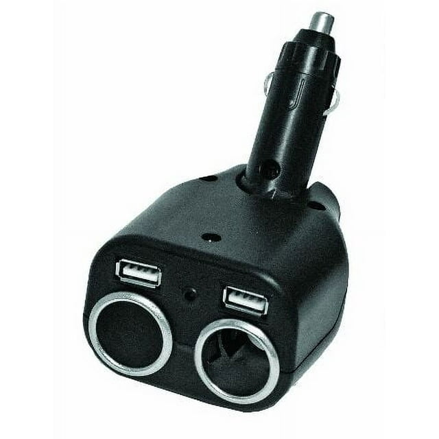 Prime Products 08-5048 12V Adapter with Dual Outlets & USB Ports ...