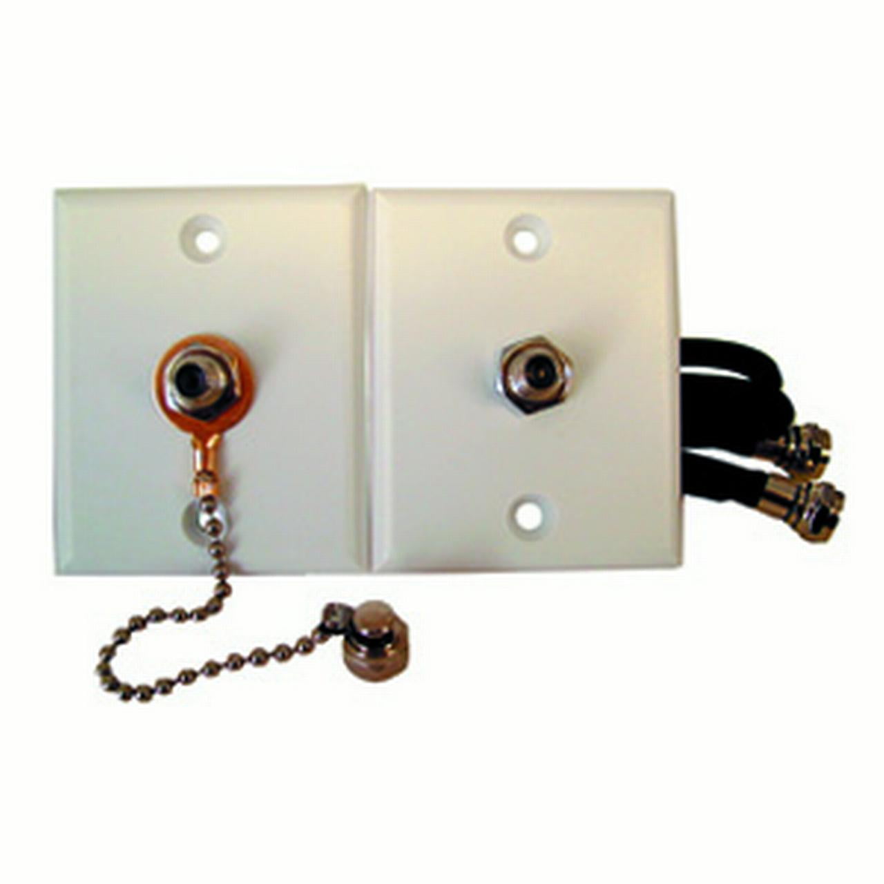 Prime Products 08-6024 Polar White Cable TV Kit - Walmart.com