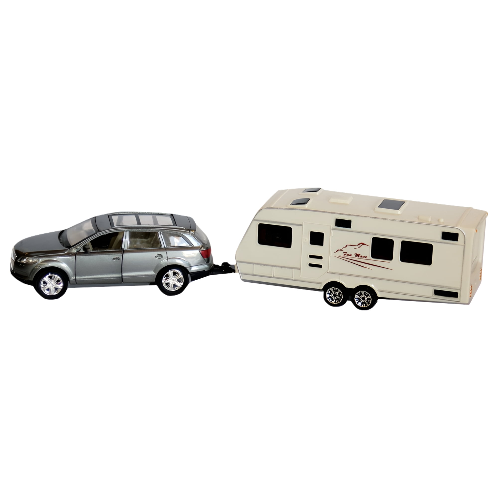 Prime Products Kids' Mini SUV and Trailer Diecast Toy Model with Pull ...