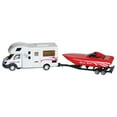 Prime Products Diecast Class C RV Camper & Speed Boat Toy for Kids, No ...