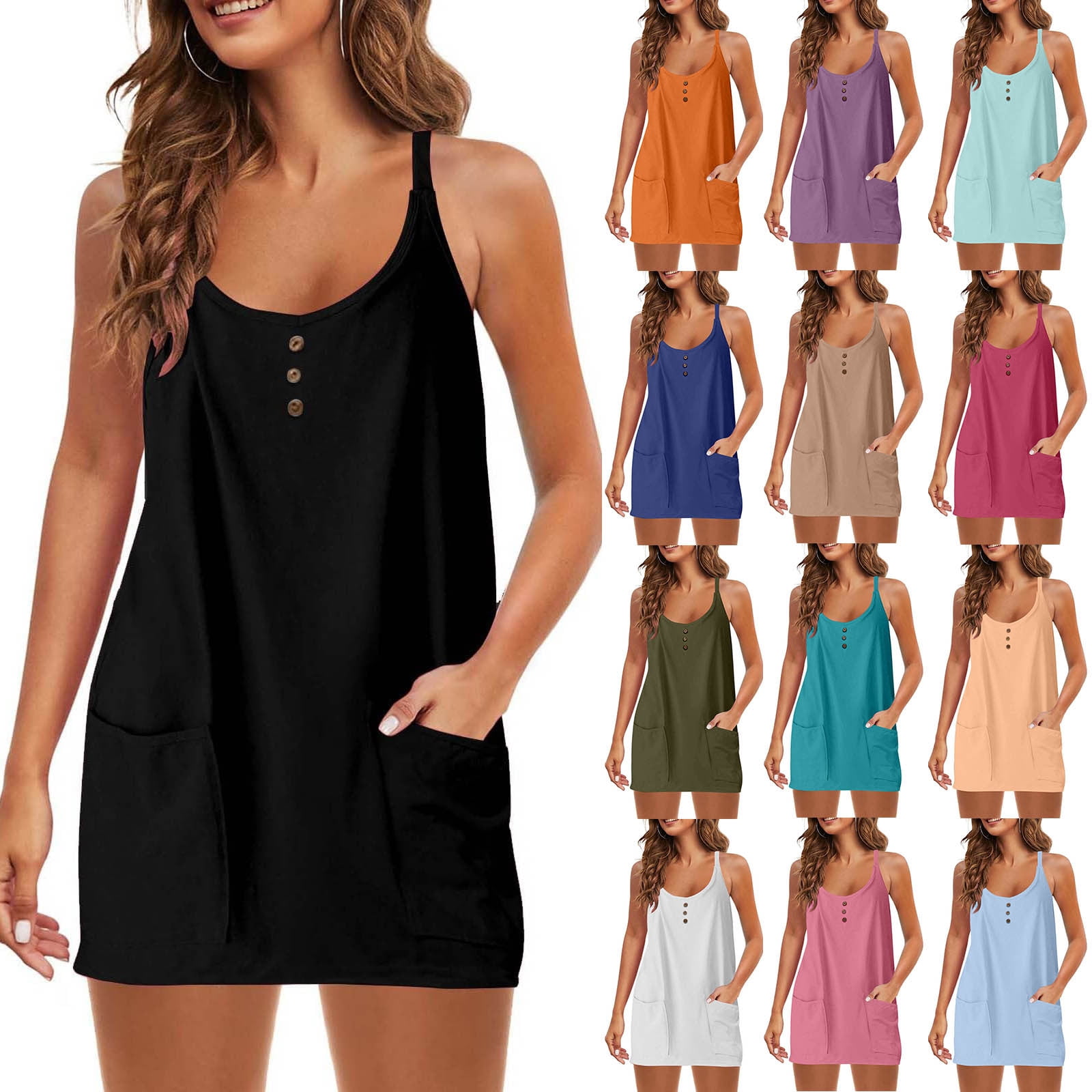 Prime Sales of The Day! QATAINLAV Womens Summer Sleeveless Mini Dress ...