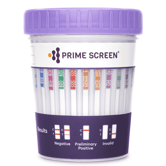 Prime Screen - 12 Panel Multi-Drug Urine Test Cup for Home Use [100 ...