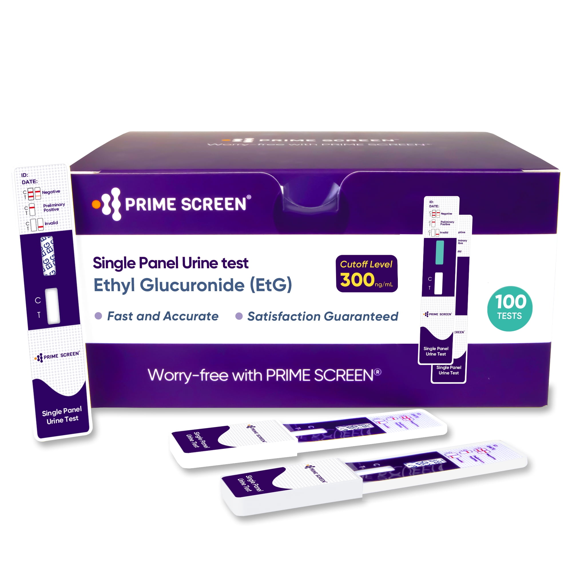 Prime Screen Alcohol ETG Urine Test - At Home Rapid Testing Dip Card ...