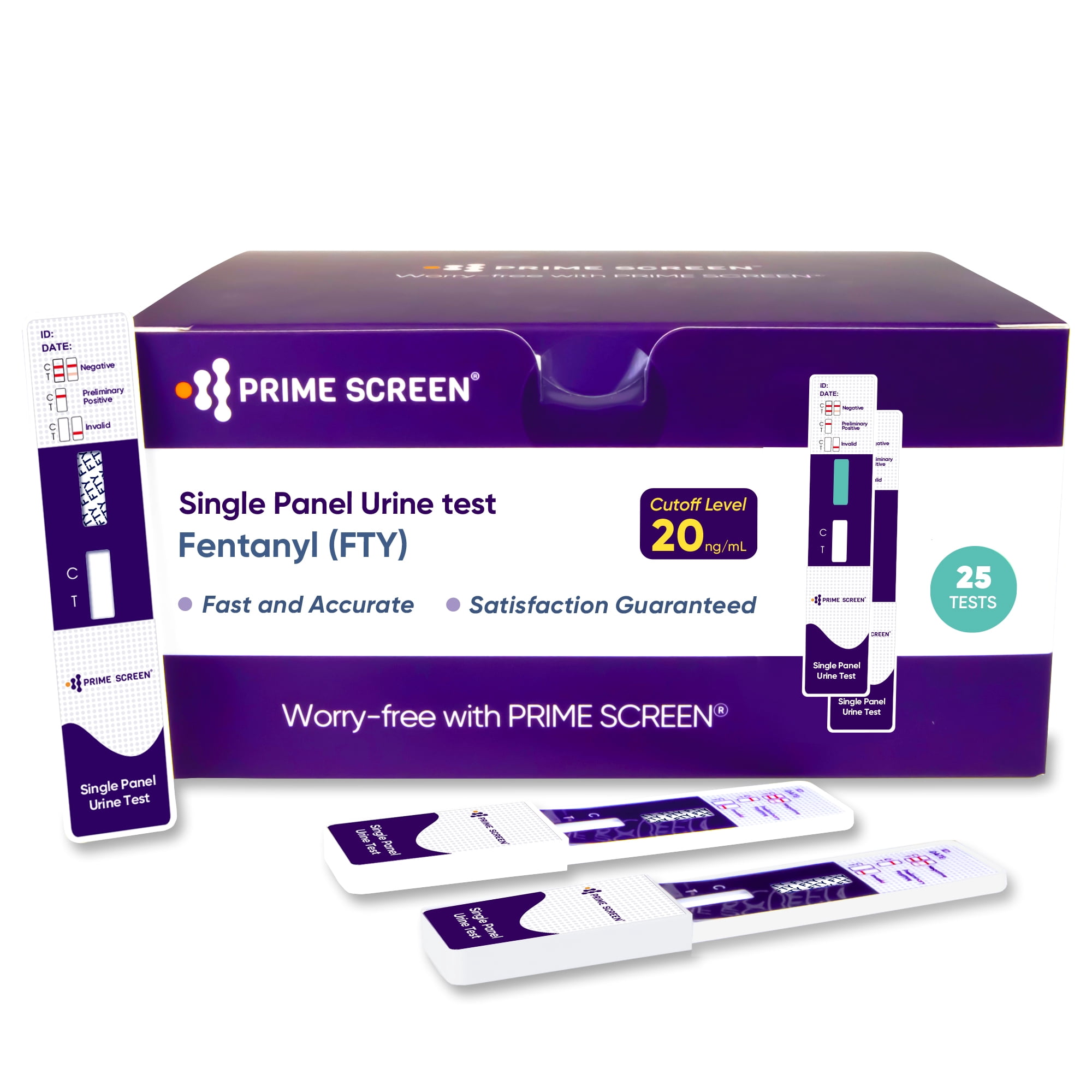 Prime Screen - Fentanyl_FTY Single Panel Urine Test Kit - [25 PACK ...