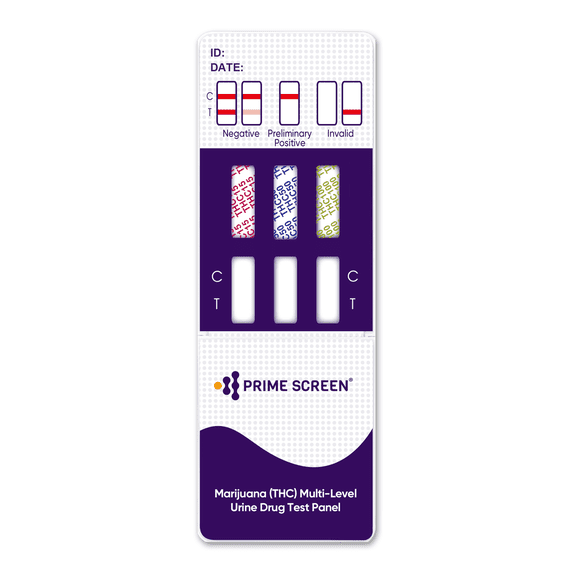 Prime Screen - Multi-Level Marijuana (THC) Home Urine Test Kit, at 15 ...
