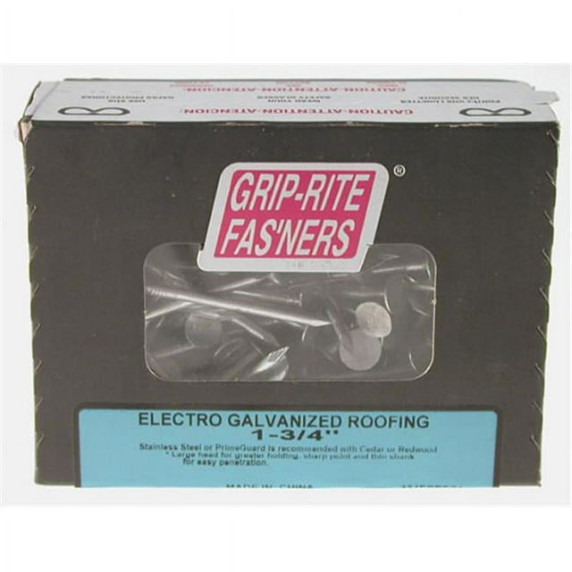 Prime Source .75in. Electro Galvanized Roofing Nails 34EGRFG1 Pack of ...