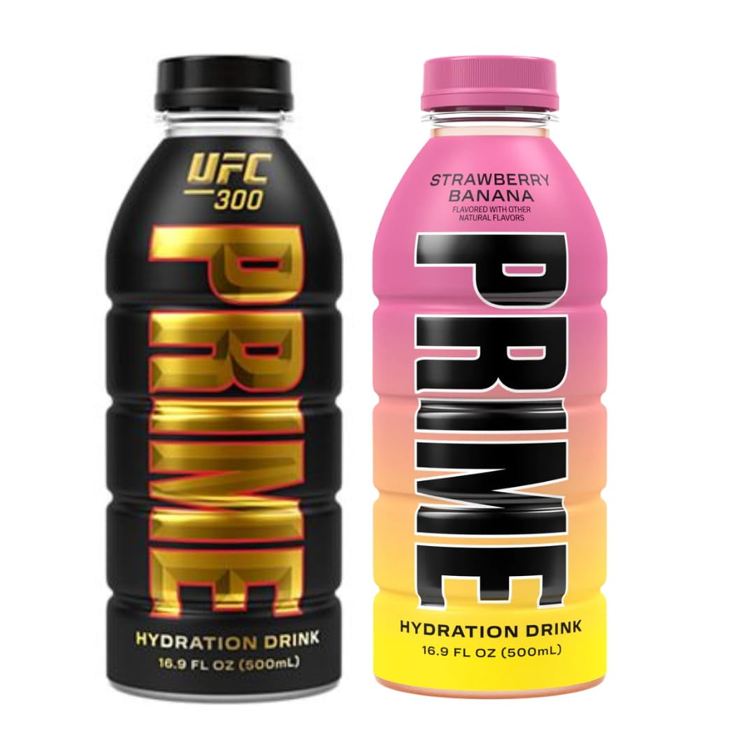 Prime Sports Drink NEW! 2 Flavors Variety Pack - Strawberry Banana ...
