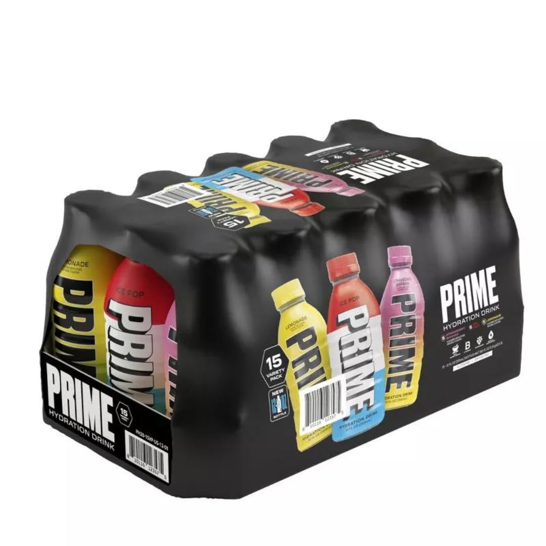 Prime Sports Drink NEW! 3 Flavors Variety Pack - Strawberry Banana, Ice ...