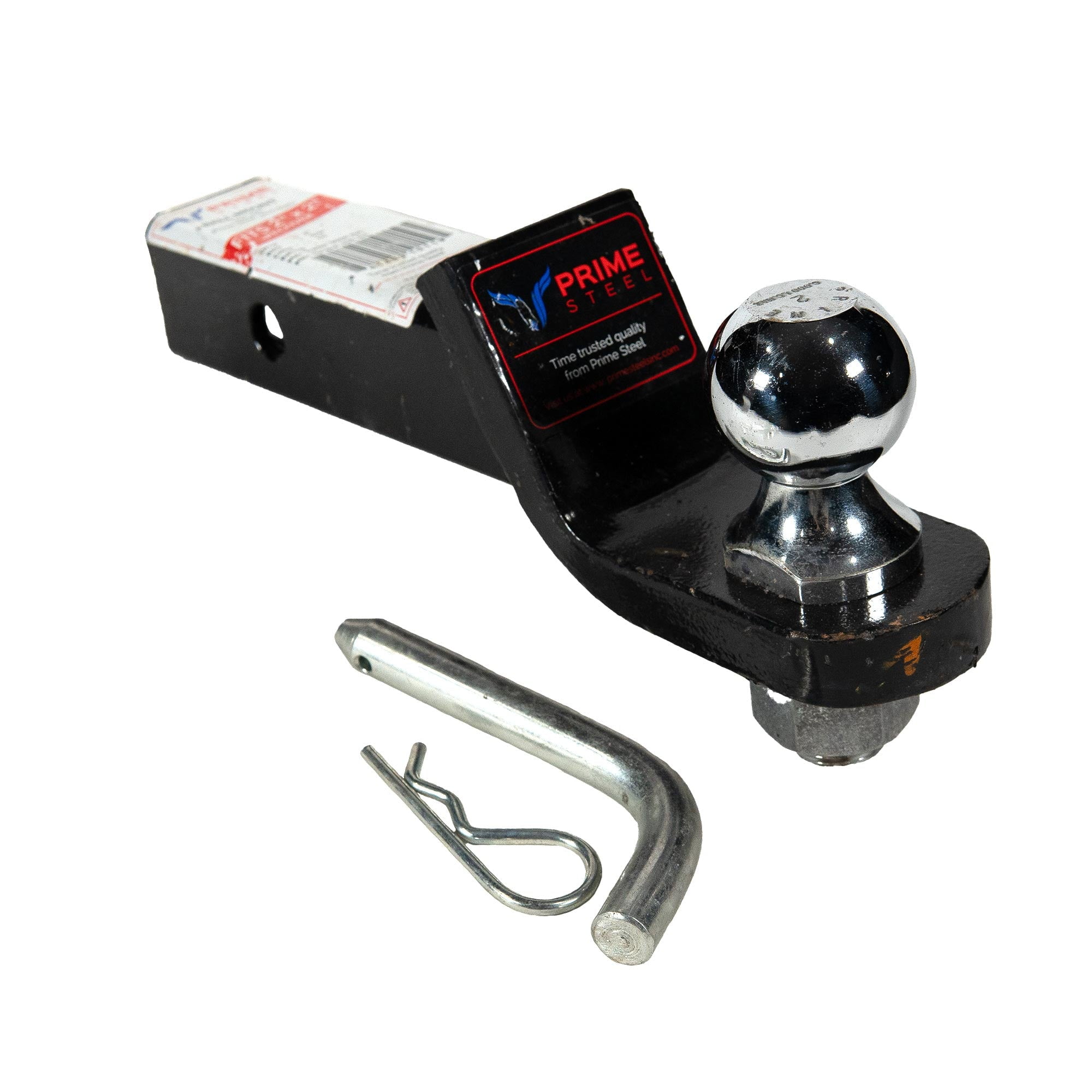 Prime Steel Trailer Tow Receiver 2" Chrome Ball Mount (5K Capacity ...