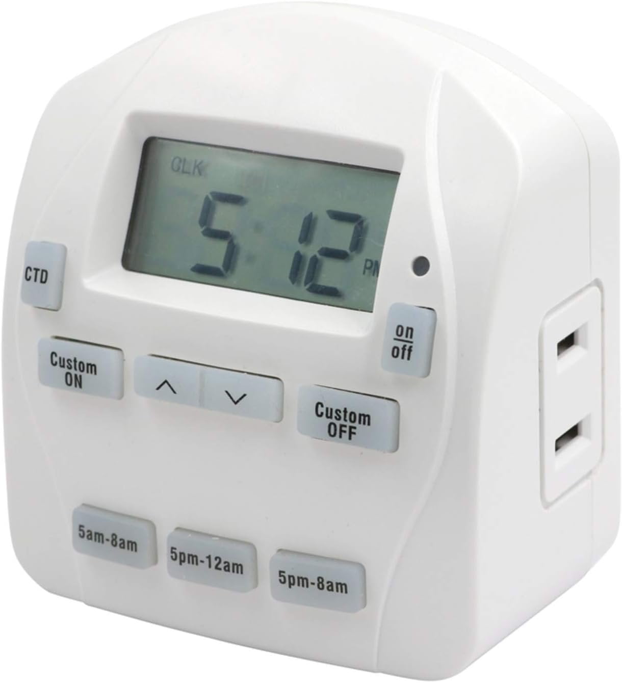 Prime TNIDP12 EZ-Set 1-Outlet 24-Hour Digital Indoor Timer - Walmart.com