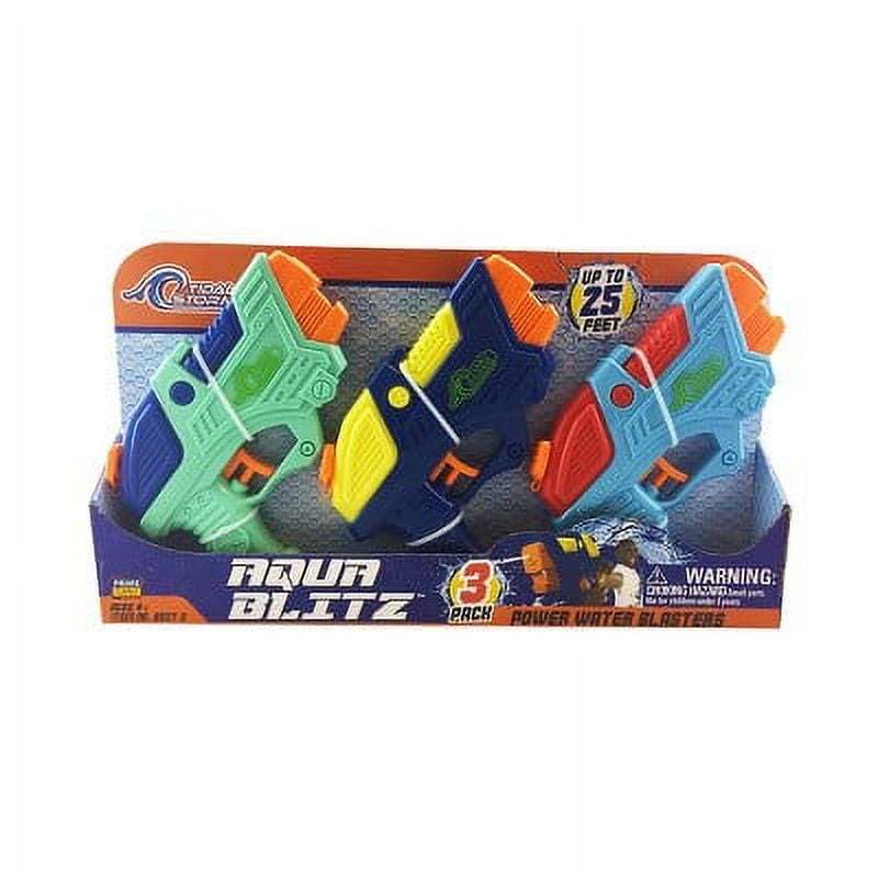 Prime Time Aqua Blitz Water Blasters, 3pk, Red/Blue/Green - Walmart.com
