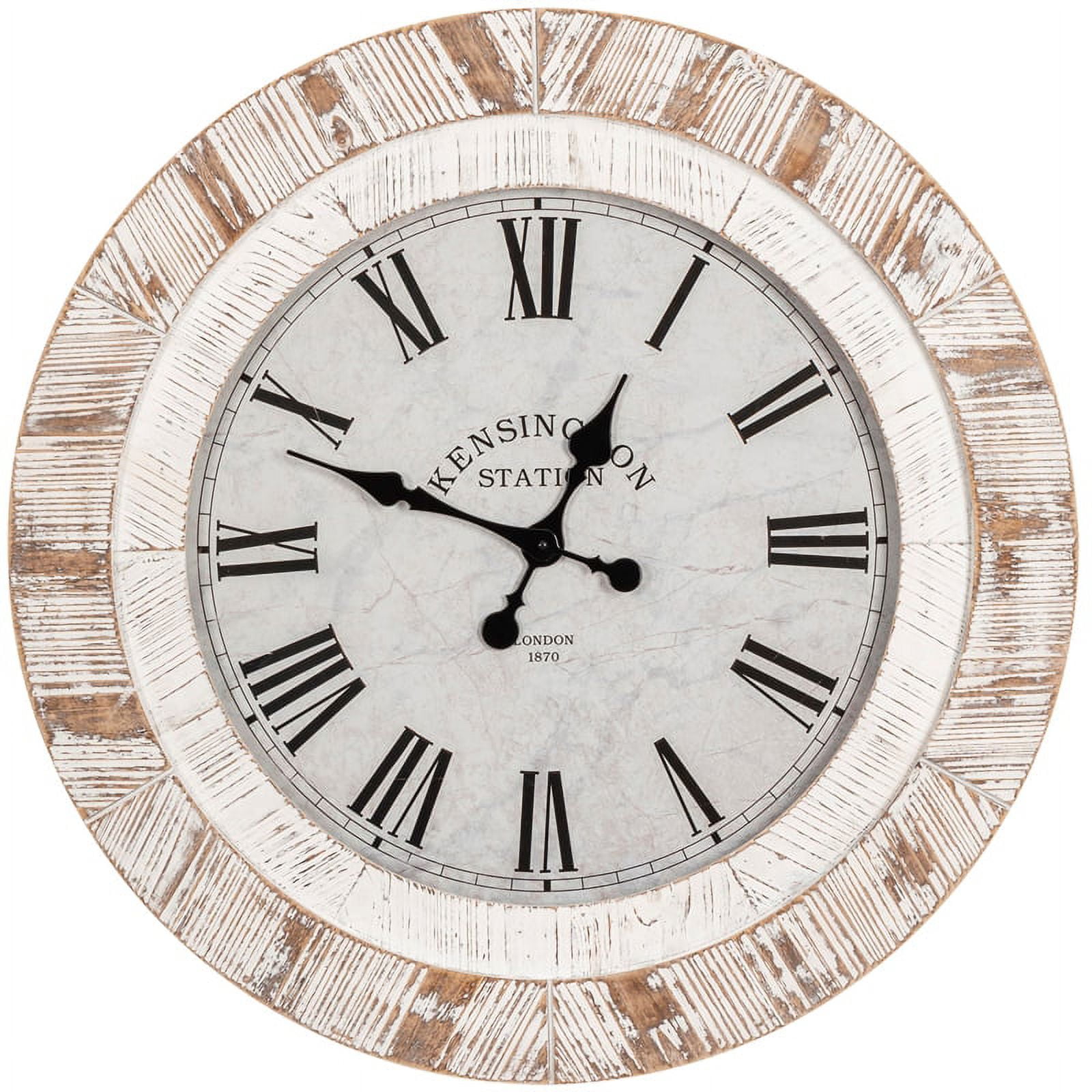 Prime Time - Clock Wood Gray - Walmart.com